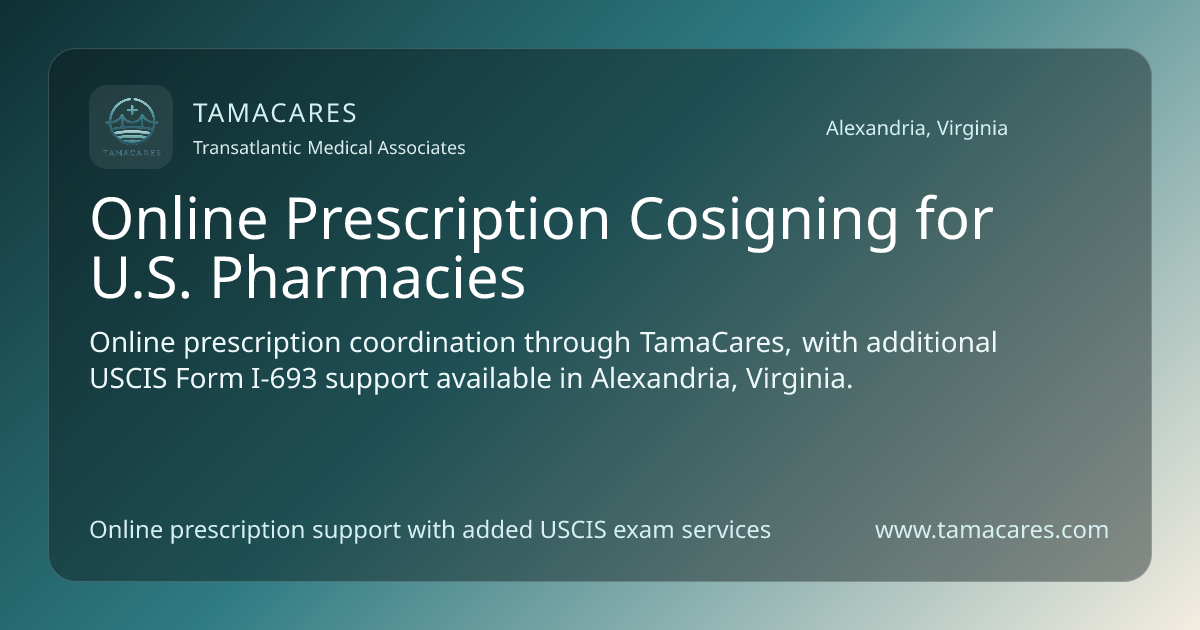 Online Prescription Cosigning for U.S. Pharmacies